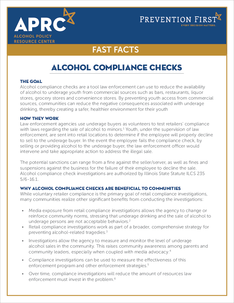 Policies and Strategies to Address Underage & Excessive Drinking